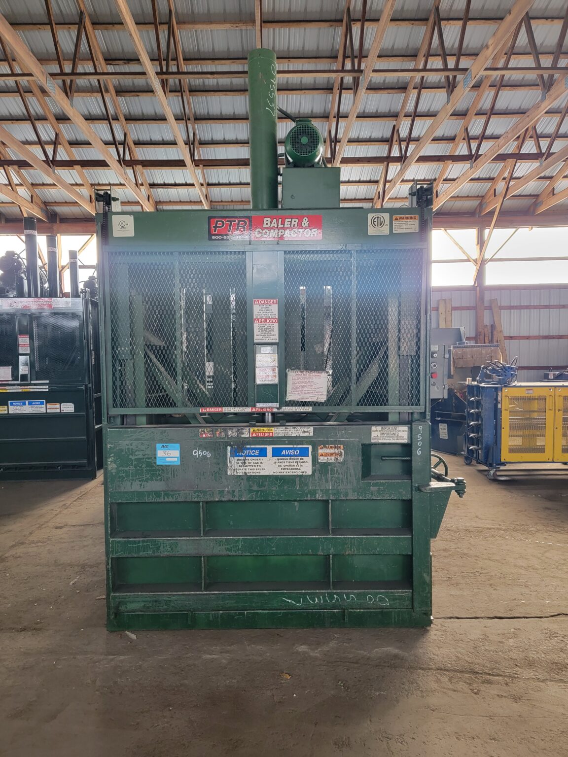 PTR Baler & Compactor 7200HD - BE Equipment Inc